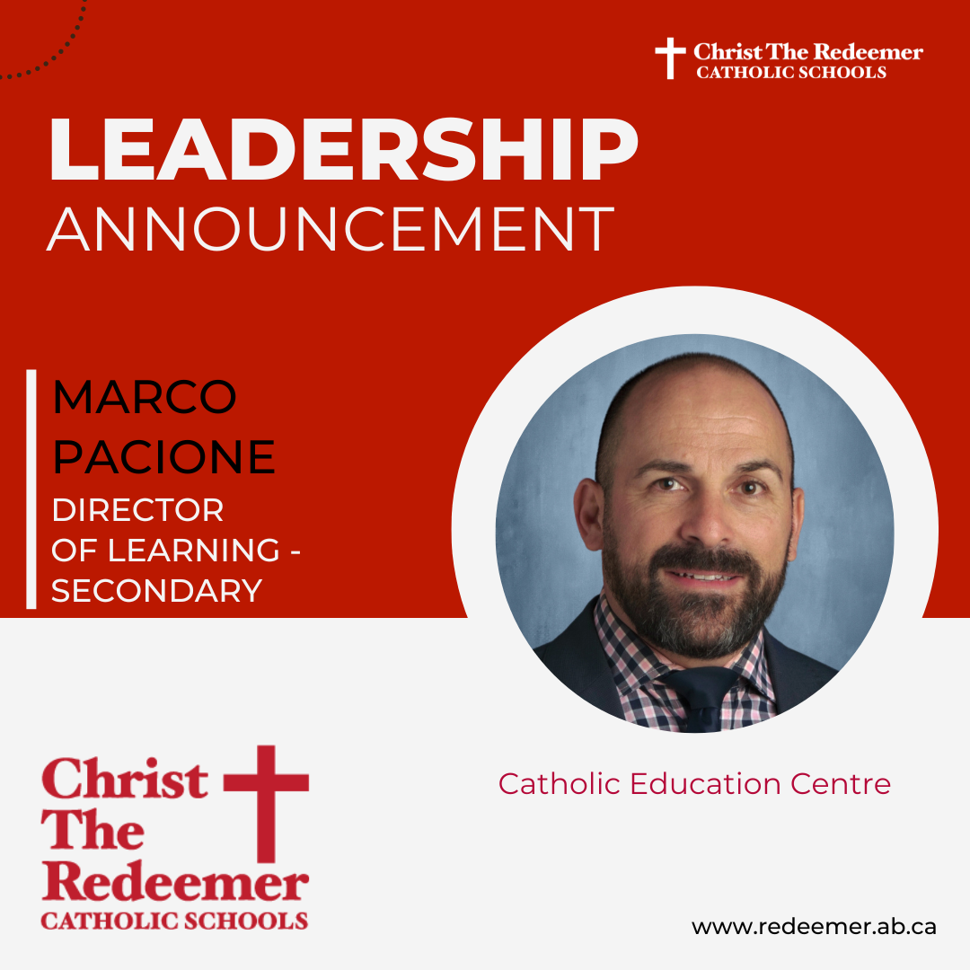 Leadership Announcement - Director of Learning (Secondary) - Christ The ...